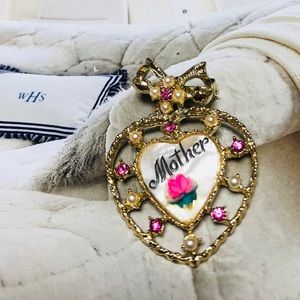 Vintage | Jewelry | Vintage Gold Tone Mother Brooch | Poshmark